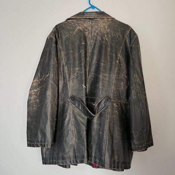 Outbrook | Jackets & Coats | Outbrook Woman Distressed Faux Leather ...